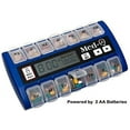 MED-Q Digital Pill Box Organizer, 2 Beep Reminder, LED Alert, Blue HSA ...