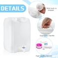 2 Pcs 5.3 Gallon Plastic Dispenser Carboy with Spigot Water Container ...