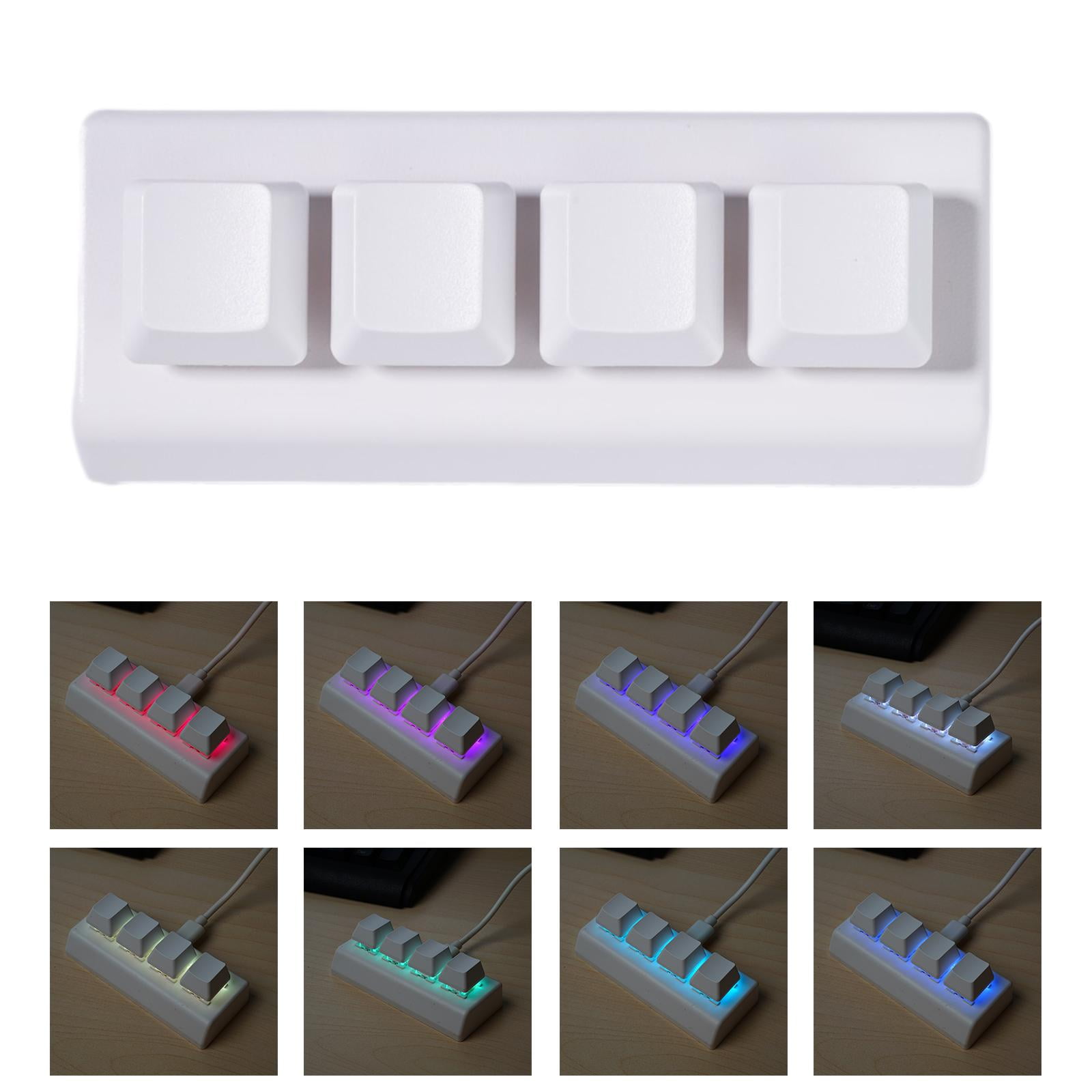 New Keypad 4 Key Gaming Keyboard USB Mini 4 Key Keypad RGB Drawing ...