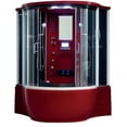 Maya Bath Florence Acrylic/Glass/Stainless Steel Steam Shower Sauna ...