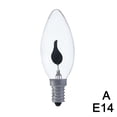 Agiufgs Flickering Flame Candle Bulb, Realistic Orange Glow Flickering ...