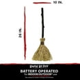 Haunted Hill Farm 26 In. Animatronic Witch's Broomstick with Spooky ...