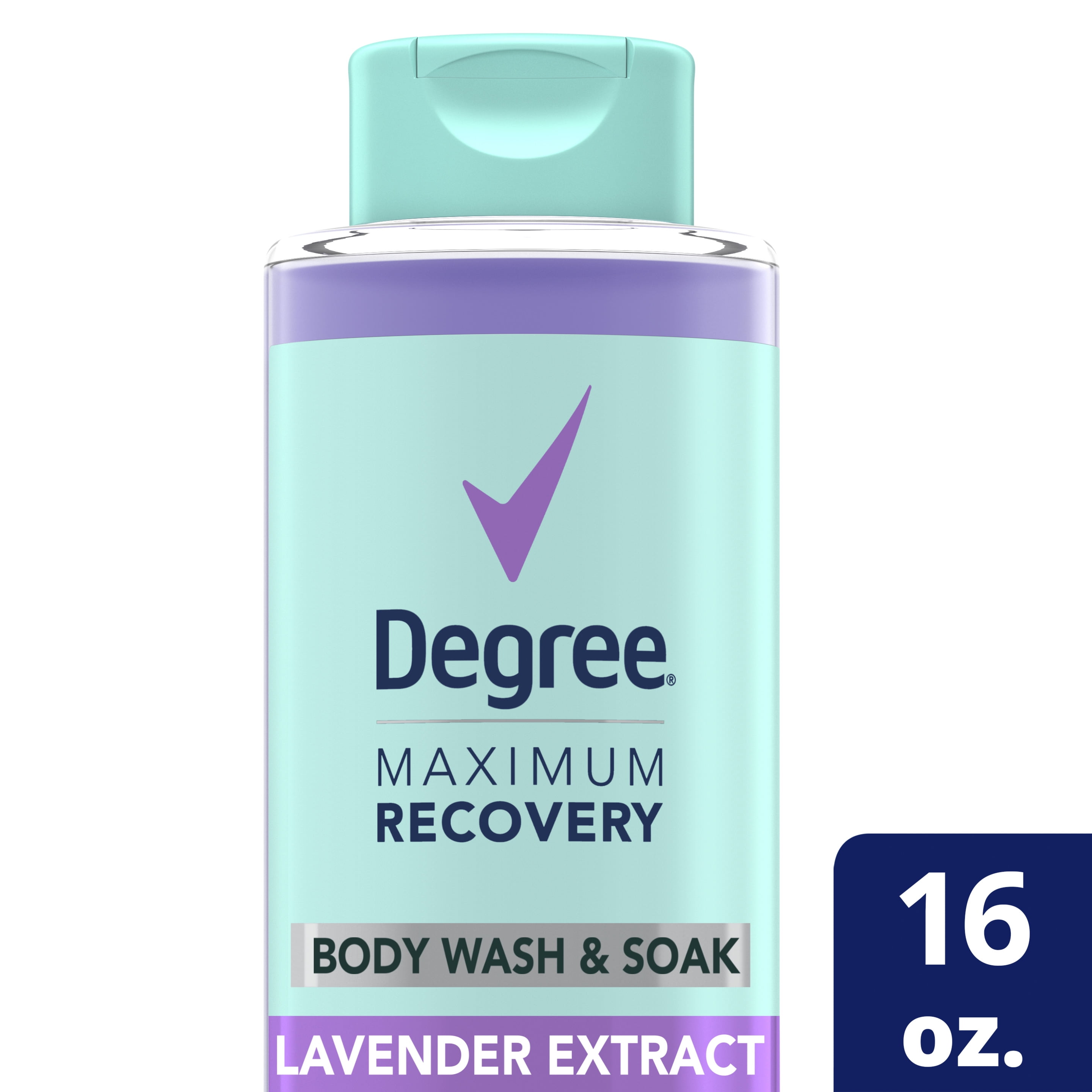 Degree Maximum Recovery Liquid Body Wash & Shower Gel Lavender Extract ...
