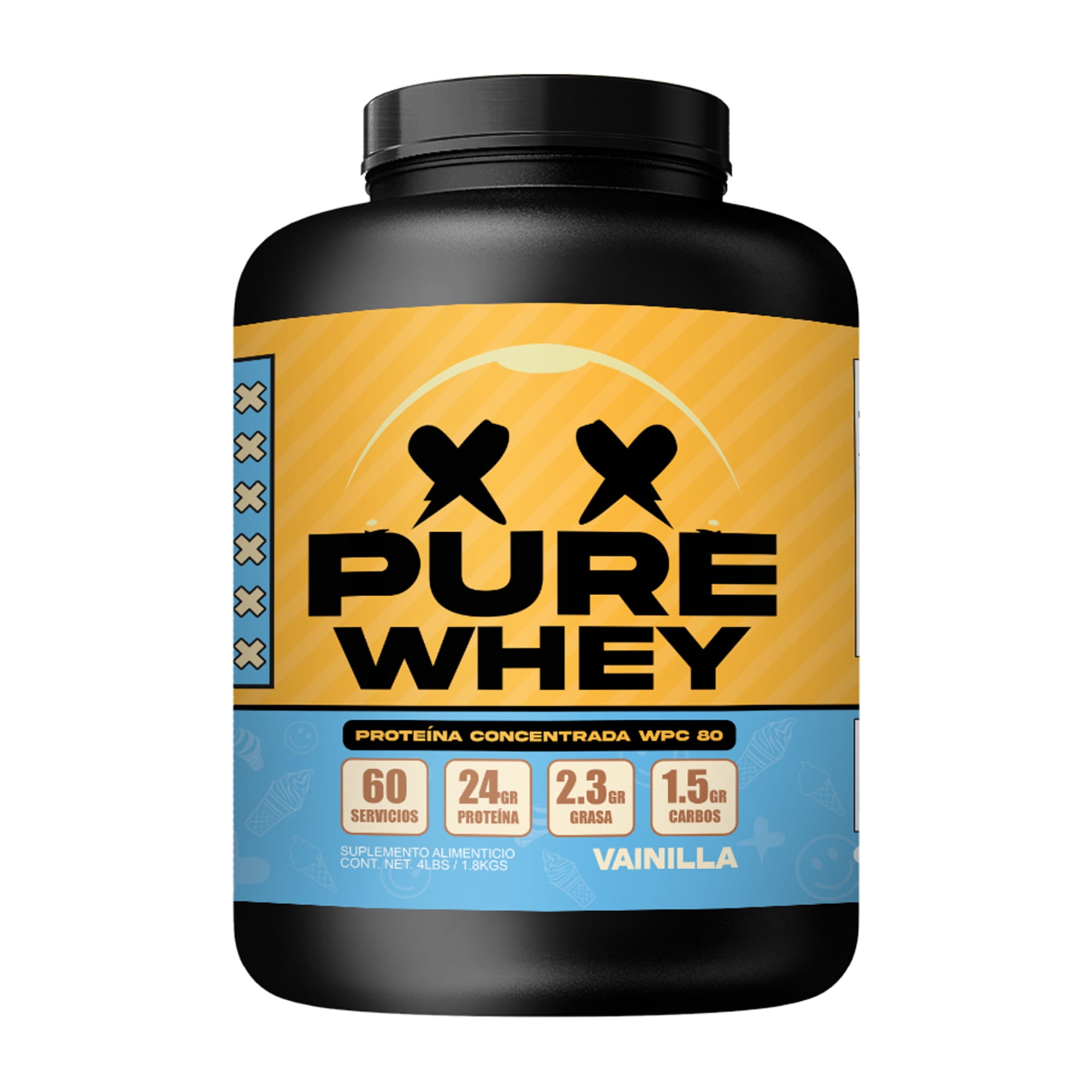 Pure Whey Proteina Sabor Vainilla 4 lb Smile Labz | Walmart en línea