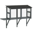 PawHut Outdoor Cat Catio, Wooden Cat Enclosure Window Perch with ...