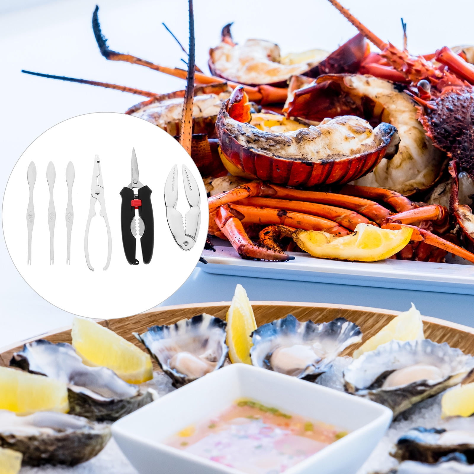 Click here for Ounona 6pcs Crab Peeling Tool Set For Crab Opening... prices