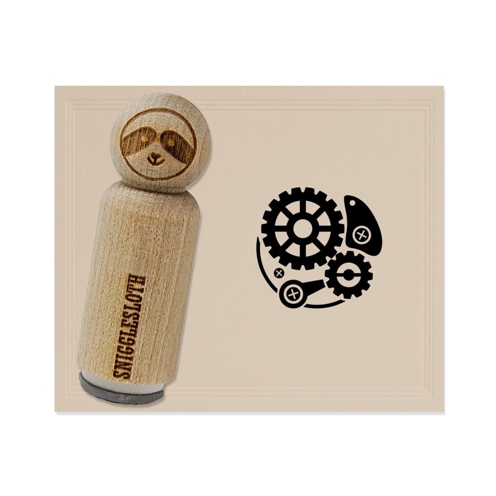 Steampunk Clockwork Watch Gears Rubber Stamp for Scrapbooking Crafting ...