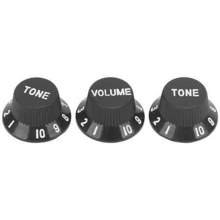 Tone Control Knob, Gold Numbers Guitar Control Knobs Plastic Material ...