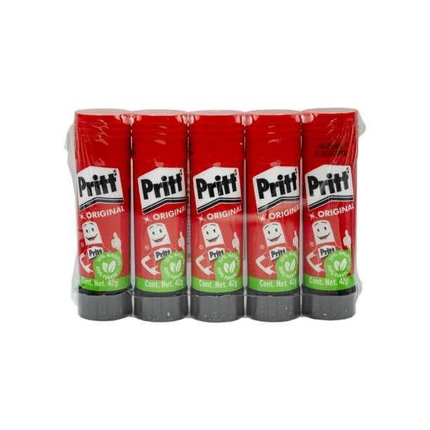 Pritt Pegamento Adhesivo En Lápiz 42 gr Paquete Con 5 Piezas | Walmart ...