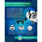 Set of 4 Front Quick Complete Strut-Coil Spring Assembly-Wheel Hub ...