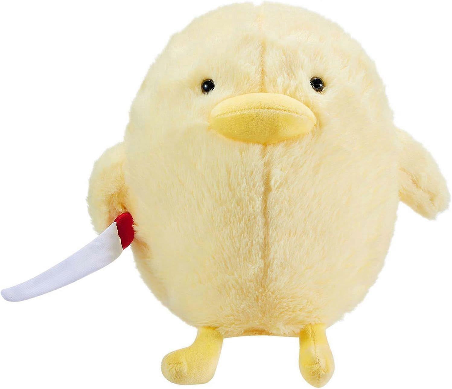 Lindo pato de peluche con cuchillo, patito de peluche, juguete de ...