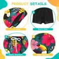 BZSMCE Swim Shorts Flower Leaf Toucan Pattern For Quick-Dry Shorts With ...