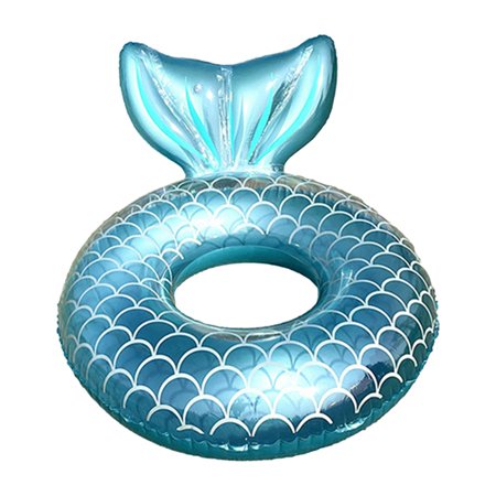 Inflatable Mermaid Swim Inner Tube Swimming for Pool , Blue | Walmart ...