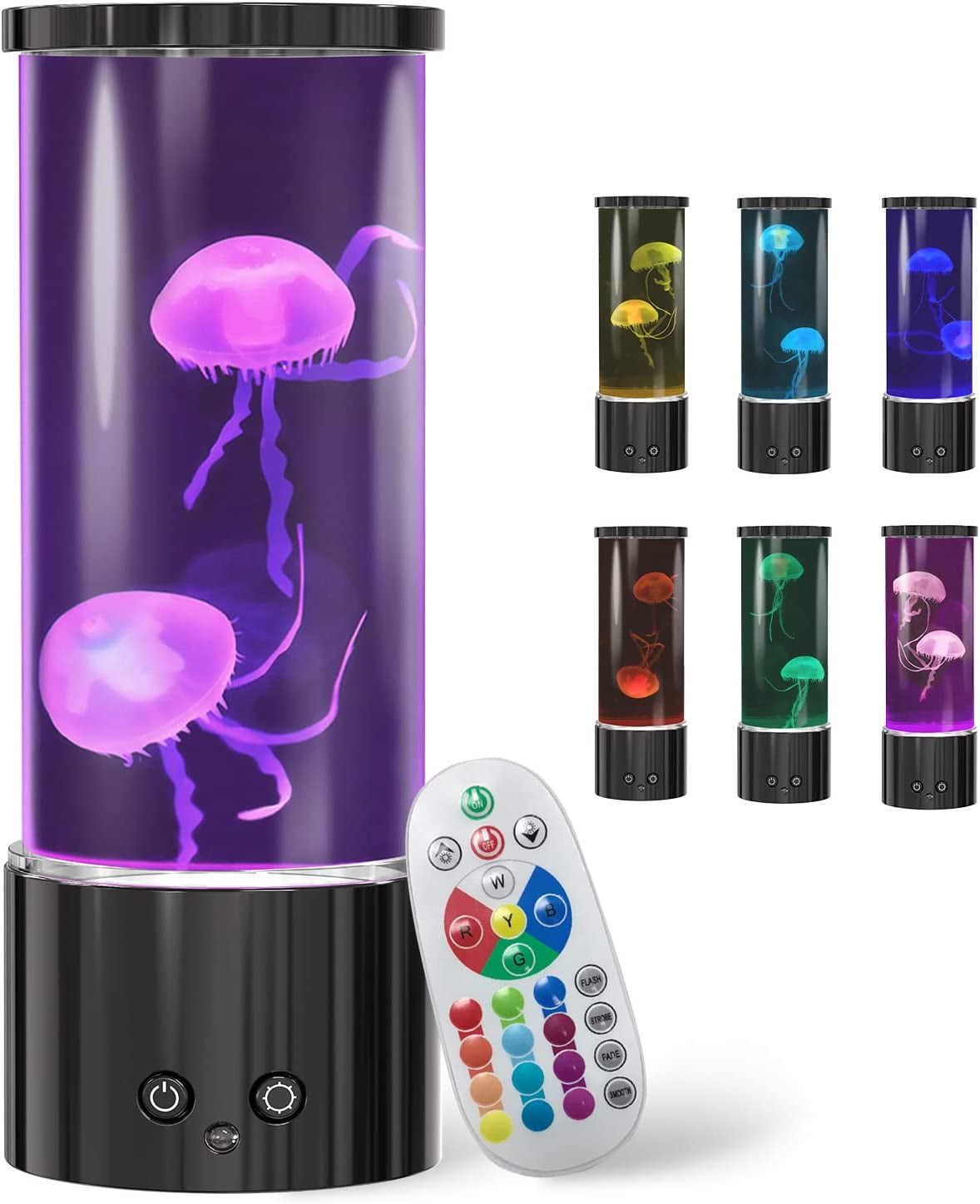 Jellyfish Lamp, Xiyztok Lava Lamp Aquarium Jellyfish with 16 Color ...