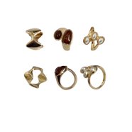 Jessica Simpson Faux Turquoise Stone Ring Set, Set of 2 - Walmart.com