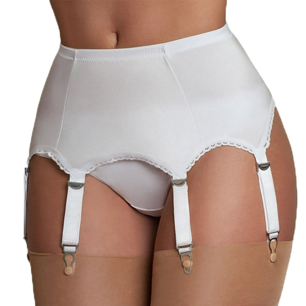 Citgeett Citgeett Womens Garter Belt High Waist Mesh Suspender Belt