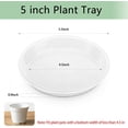 6 Pack Clear Plastic Plant Saucers, Durable Water Catcher Trays for ...