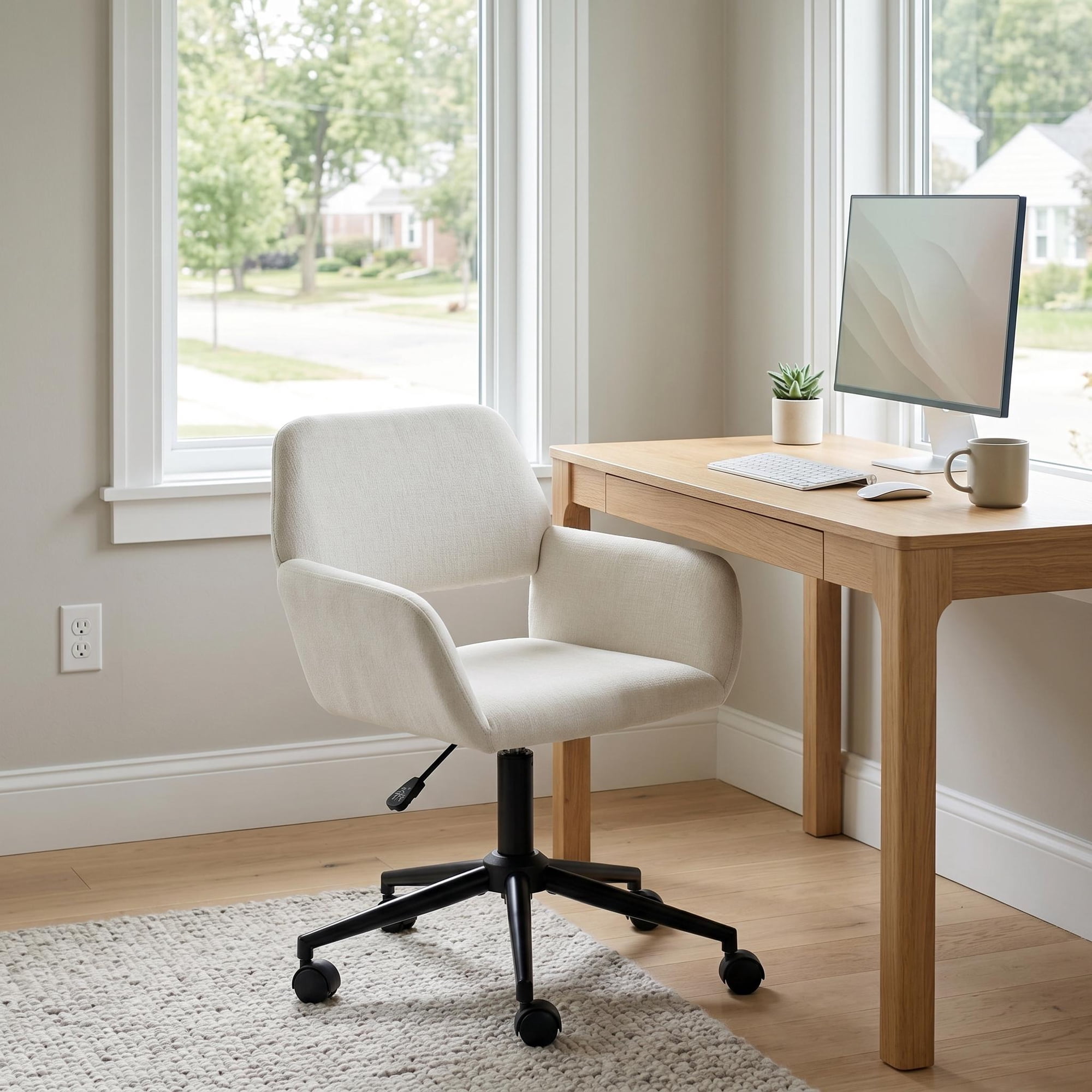 Click here for Homy Casa 1-Piece 24 Swivel Office Chair  Adjustab... prices