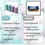 Mr. Pen- Mini Dry Erase Eraser, 24 Pack, Pastel Colors, Round Magnetic ...