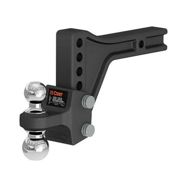 TRIMAX TRZ6AL-RP Razor 6in Aluminum Adjust Hitch-Dual Ball - Walmart.com