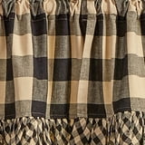 Park Designs Buffalo Check Ruffled Black Swags 72" x 36" - Walmart.com