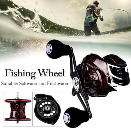 Baitcasting Fishing Reel Outdoor 7.1:1 Gear Ratio Ultra Smooth Fishing ...