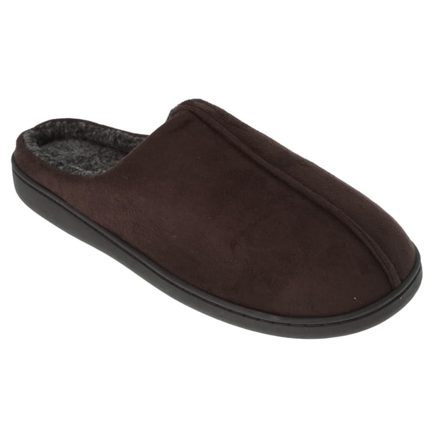 Slumberzzz - Pantuflas de Espuma con Memoria para Hombre (Marrón Oscuro ...