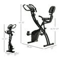 3-in-1 Folding Exercise Bike with Magnetic Resistance & LCD Screen ...