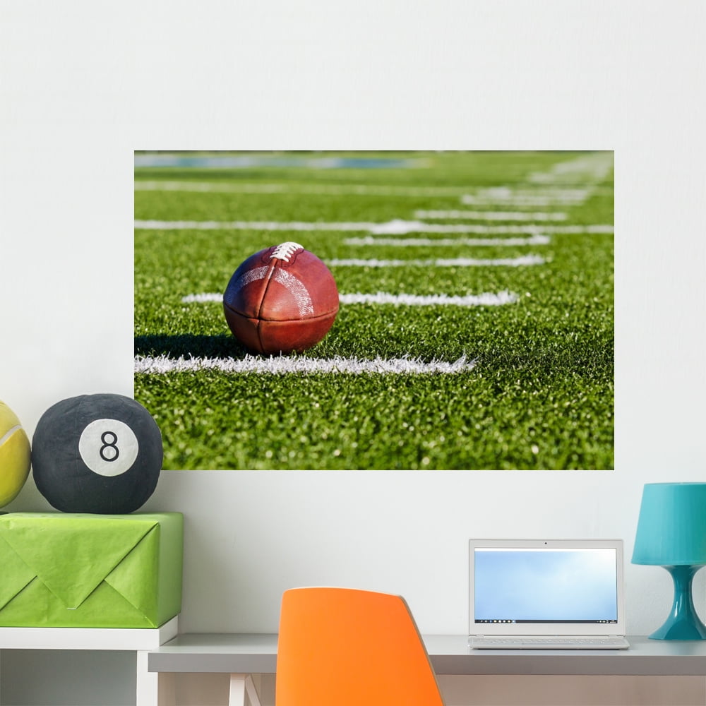 Football Field Wall Mural by Wallmonkeys Peel and Stick Graphic (36 in ...