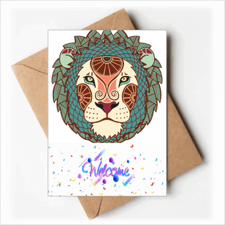 Leo Constellation Zodiac Symbol Welcome Back Greeting Cards Envelopes ...