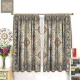 Bohemian Floral Curtain,Vintage Country Blue Flower Print Home Decor ...