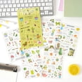 6Sheets Artistic Scrapbooking Sticker Waterproof PET Sticker for ...