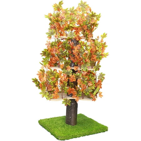 On2 Pets Cat Tree with Leaves Made in USA, Cat House & Cat Activity ...