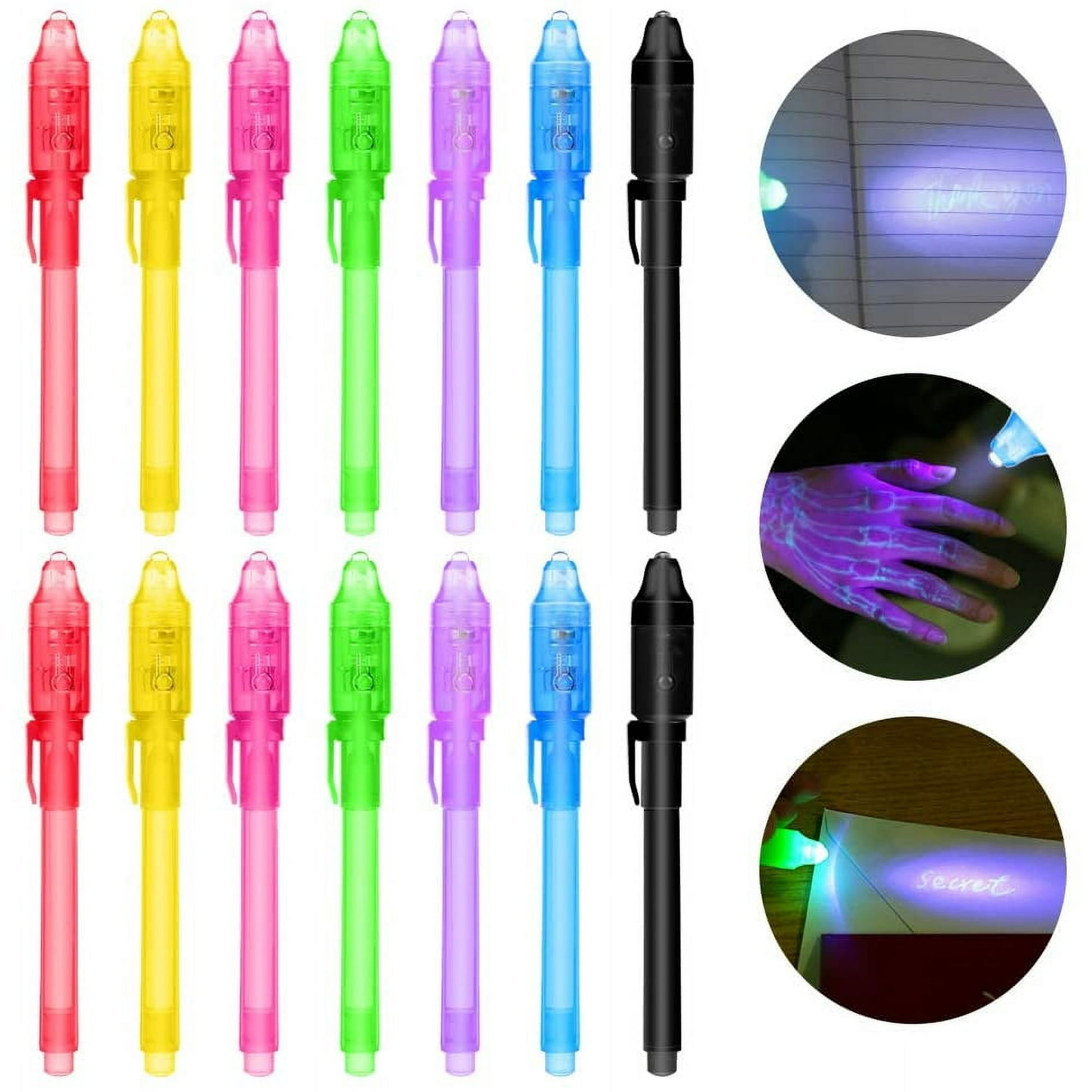 Click here for Mikewe Invisible Ink Pen 14pcs Spy Pen With Uv Bla... prices