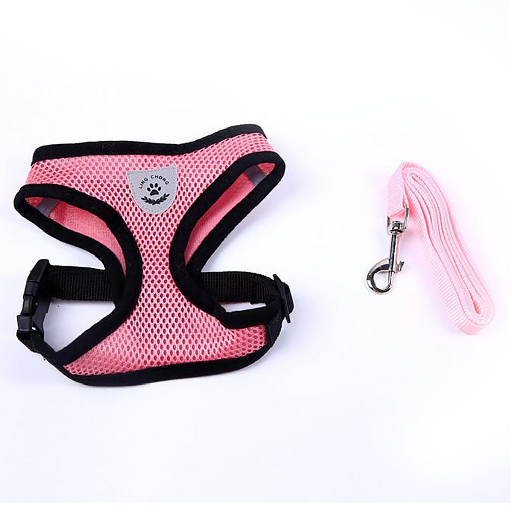 Adjustable Mesh Breathable Dog Harness Pet Vest Rope Dog Strap On Chest ...