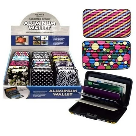 PDI-333 - CARD HOLDER WALLET ALUMINUM ASSORTED PRINTS AND COLORS ...