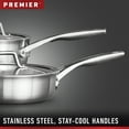 Calphalon Premier Stainless Steel Fry Pan, 10-Inch, Classic Clad, Oven ...