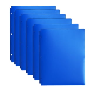 BAZIC 2 Pockets Poly Folder, Bubble Portfolio Document Folders, 6-Pack ...