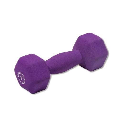 7lb. Neoprene Dumbbell - Purple - Walmart.com