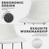 Waleaf 18 inch Bar Stools Set of 4,Counter Height Bar Stools with Back ...