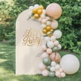 Arch Backdrop 5 Ft, Let's Party Spandex Stretch Fitted Arch Cover ...