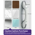 KEKOY 17.5" Shower Handles for Elderly with Safety Indicators, Grab ...