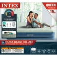 Intex Queen 15in Prestige Air Mattress with Built-in USB Pump, Portable ...