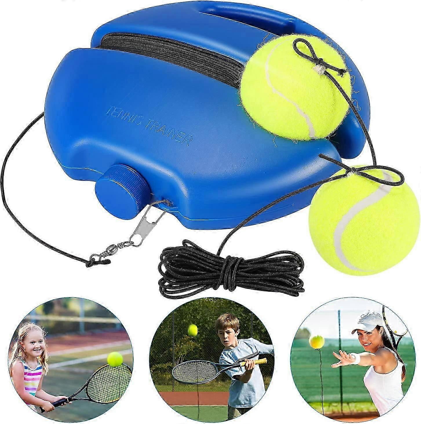 Tennis Trainer Set, Tennis Trainer Equipment Base with Cord and 3 ...