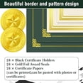 72 Pcs Certificate Kit Includes 24 Certificate Holders and 24 Papers 24 ...