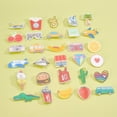 30Pcs 30 Styles Cute Foods Pins Acrylic Safety Brooches Pins Cartoon ...