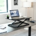 VIVO Adjustable Height Computer Riser, Black Ultra Slim 26" Desktop ...