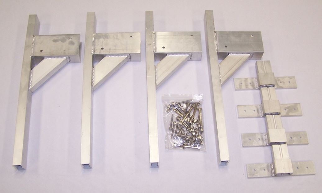 Rack-Em Ladder Rack Mounting Bracket RA-28B For Use On Enclosed Trailer ...