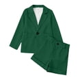 CONROSES Toddler Girls Suit Sets Solid Color Long Sleeve Blazer Shorts ...
