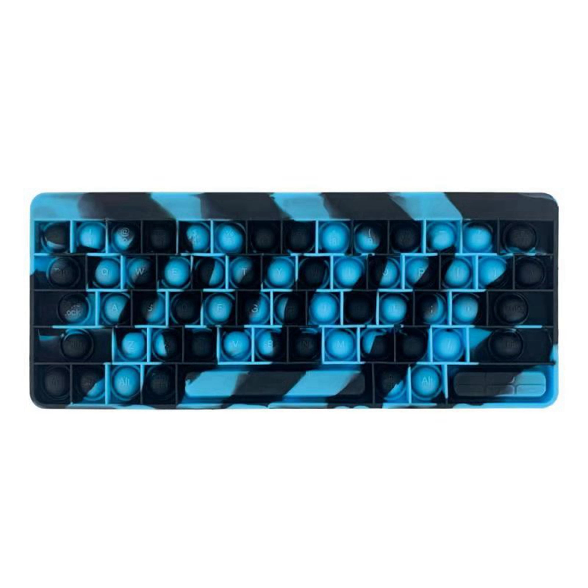 Keyboard Pop Fidget Block Toy Rainbow Solid Color Mouse Bubble Popper ...